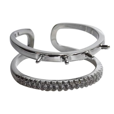 Pearl Ring Mountings | Pearl Ring Setting at Wholesale Cost