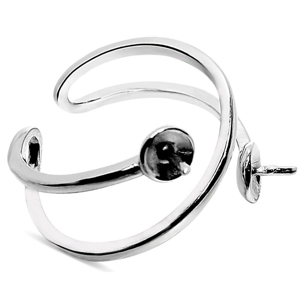 Pearl Ring Settings - 925 Sterling Silver & 18K Gold Ring Settings